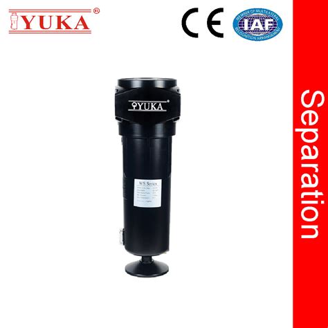 Compressed Air Oil Water Filter Separator With Imported Glass Fiber Filter Separator And Water