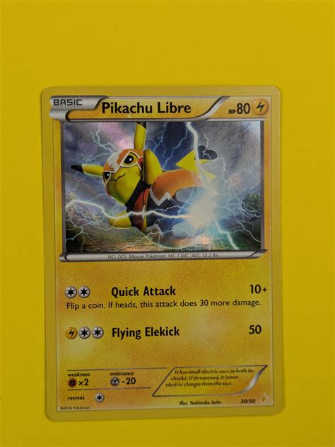 Pikachu Libre 24 111 Promo Xy Trainer Kit Pikachu Libre Pokemon Collectors Kingdom
