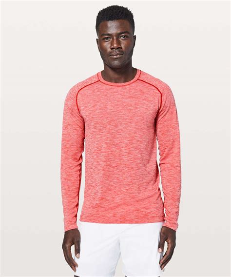 Lululemon Metal Vent Tech Surge Long Sleeve Bold Red White Lulu
