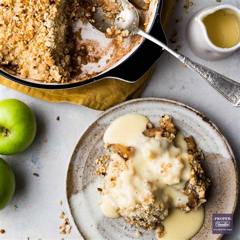 Apple Crumble And Custard