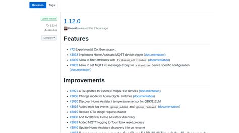 zigbee2mqtt se actualiza a la versión 1 12 0 domótica en casa