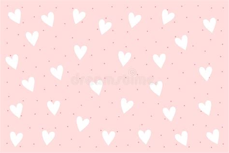 Minimal And Cute Heart Pattern A Lovely Message Stock Vector Illustration Of Romantic Lovely