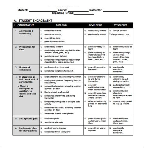 Free 18 Sample Student Progress Reports In Pdf Ms Word Apple Pages