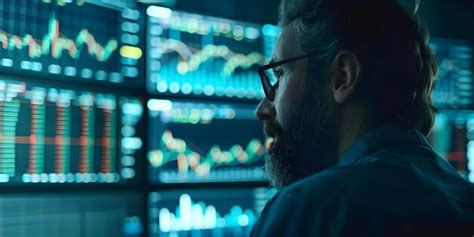 Premium Photo Analyzing Stock Market Data With Candlestick Charts A