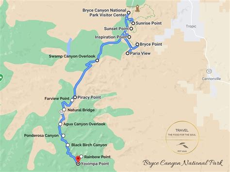 Bryce Canyon National Park Map