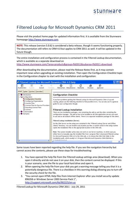 Filtered Lookup For Microsoft Dynamics Crm 2011 Stunnware