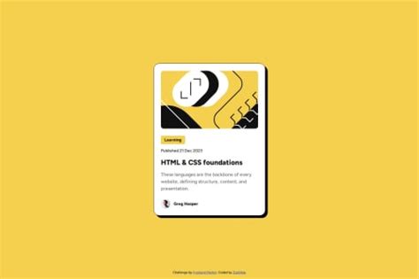 Responsive Blog Card Using Css Flexbox And Css Clamp Coding Challenge