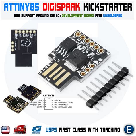 1 x mini digispark kickstarter attiny85 usb development micro board ar