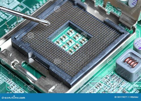 Processor Socket Stock Image Image Of Microcircuit Kernel