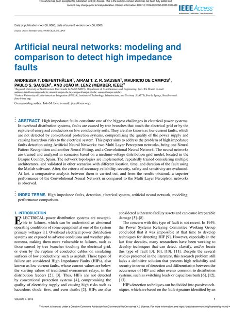pdf artificial neural networks modeling and comparison to detect