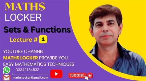 Sets And Functions Maths Locker Youtube