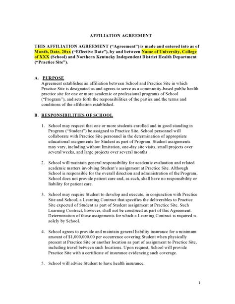 43 Best Affiliate Agreement Templates And Contracts Free