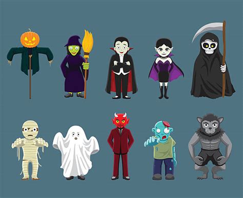320 300 Halloween Characters Stock Illustrations Royalty Free Vector