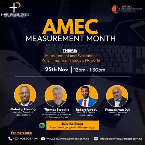 Jumias Awodu Others For P Measurements 2022 Amec Measurement Month Business Post Nigeria