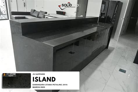 Quartz Surface Jess Stone Gem Series Sapphire Solid Top Sdn Bhd
