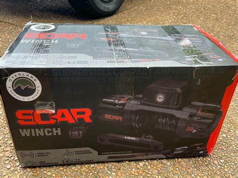 Ovs Scar 12k Winch Brand New Synthetic Rope Wireless Remote