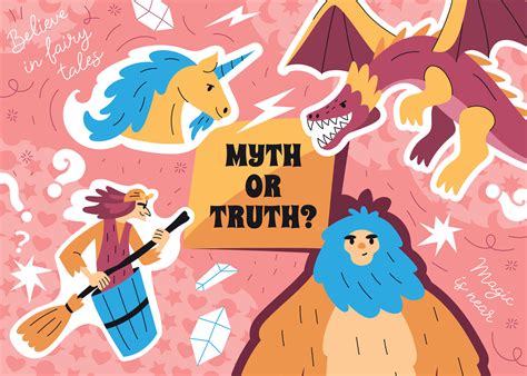 Myth Or Truth Collage 25803979 Vector Art At Vecteezy