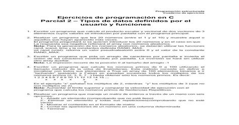 Programación Estructurada Cuaderno De Ejercicios Ejercicios De