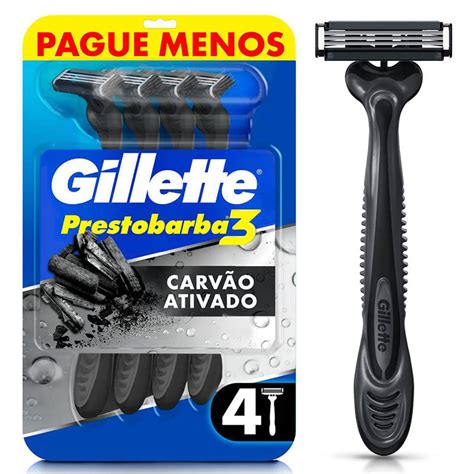 Gillette Prestobarba 3 Carbono Ativado Compre Na Drogal