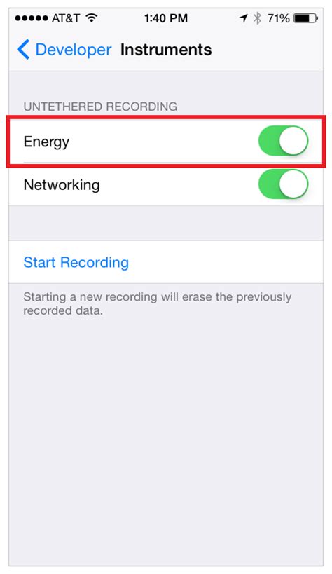 energy efficiency guide for ios apps measure energy impact with
