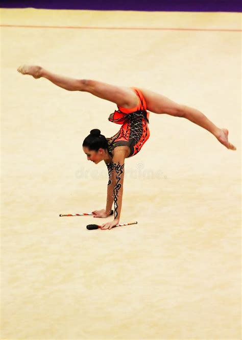 Neta Rivkin From Israel Performs At Deriugina Cup Editorial Stock Image Image Of Indoor