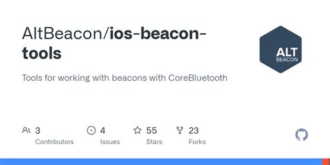 Github Altbeaconios Beacon Tools Tools For Working With Beacons With Corebluetooth