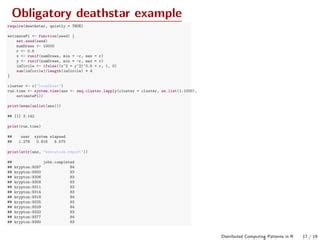 Distributed Computing Patterns In R PDF
