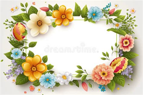Generative Ai Border Frame With Floral Pattern Stock Illustration Illustration Of Lilac Pink