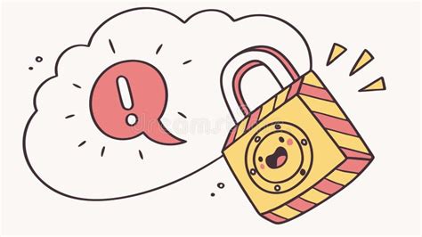 Padlock Cloud Security Illustration Data Protection Privacy Concept