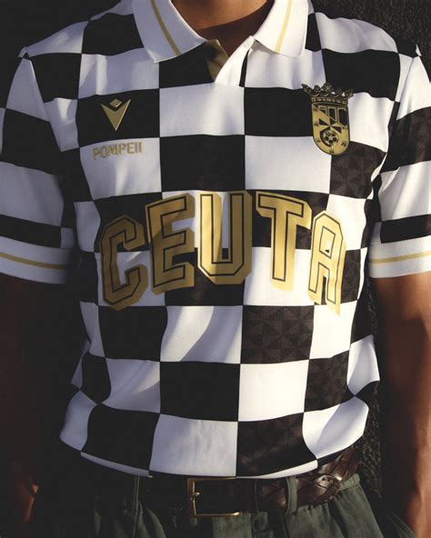 Ad Ceuta Fc X Pompeii 2024 Macron Shirt