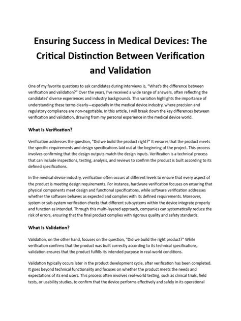 verification and validation difference pdf verification and