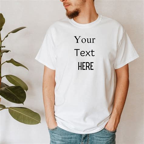 Custom T Shirt Personalized Tee Custom Text T Shirt Custom Design