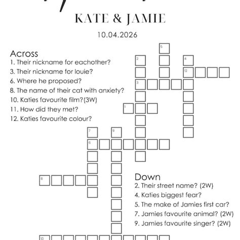 Wedding Sudoku Puzzle Game Custom Game Template Table And Party Games Small Sudoku Puzzles