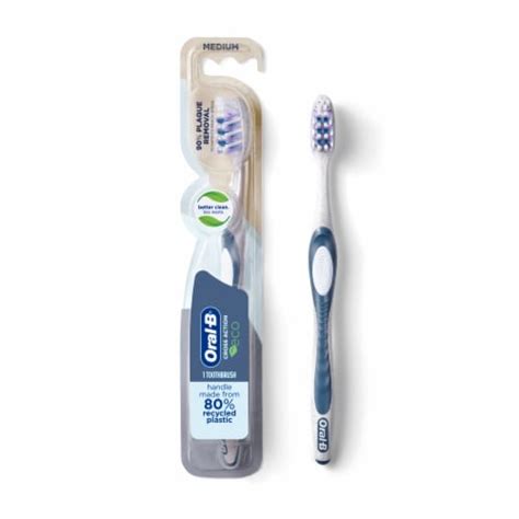 Oral B Crossaction Eco Manual Medium Bristles Toothbrush 1 Ct Fred Meyer