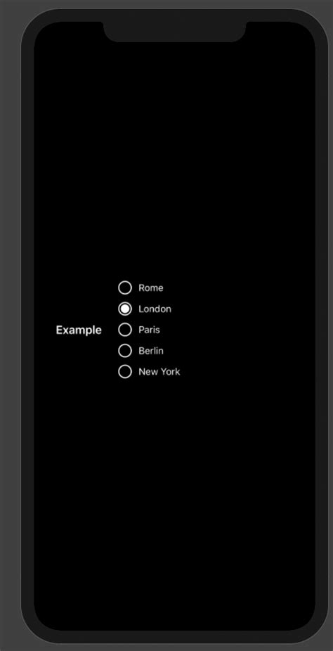 Ios Swiftui How To Implement Radio Button In Swiftui Stack Overflow