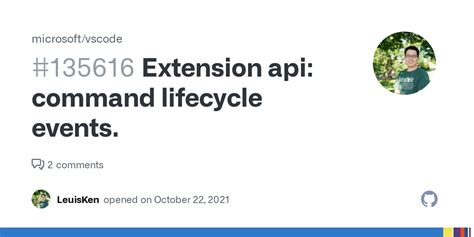 Extension Api Command Lifecycle Events · Issue 135616 · Microsoftvscode · Github