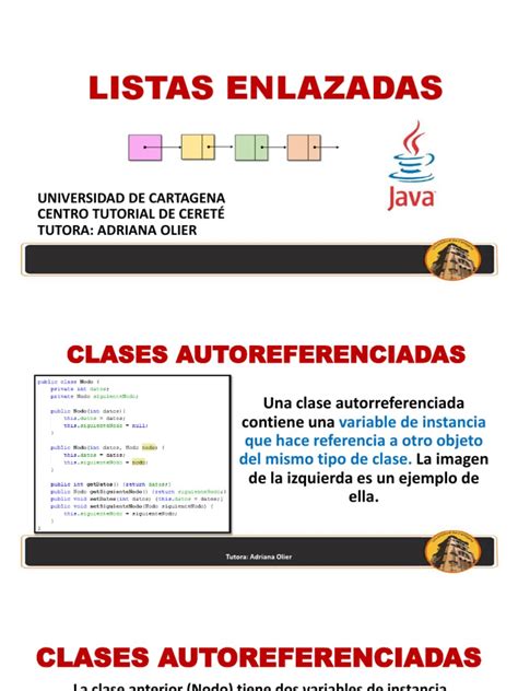 listas enlazadas en java pdf objeto informática gestión de