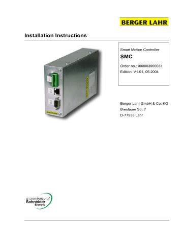 Schneider Electric Smc Installation Instructions Manualzz