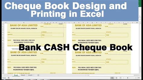 Cheque Writing Excel Template At Lily Johnson Blog