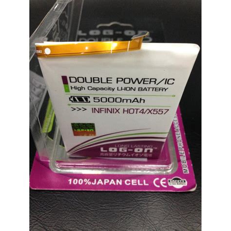 Jual Sale Baterai Battery Tanam Socket Flexible Infinix Hot 4 X557 5000Mah Double Power Log On