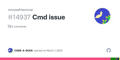 cmd issue · issue 14937 · microsoft terminal · github