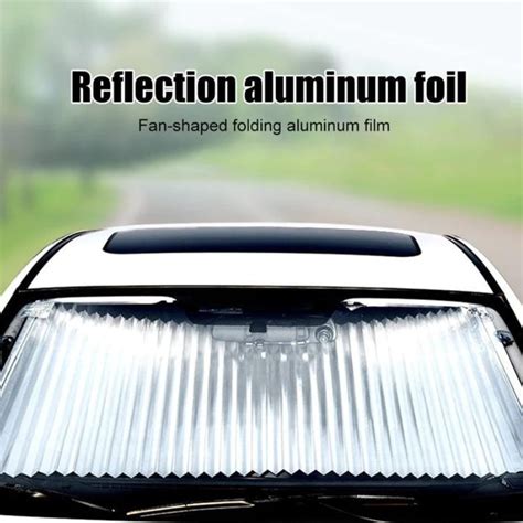 Parasolar Retractabil Parbriz Auto Cu Ventuze Pliabil 150 X 70 Cm