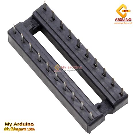 ซ็อคเกต Ic Socket 20 ขา Dip 20 Ic Socket 20 Pin 20pin 20p 20 P Ic