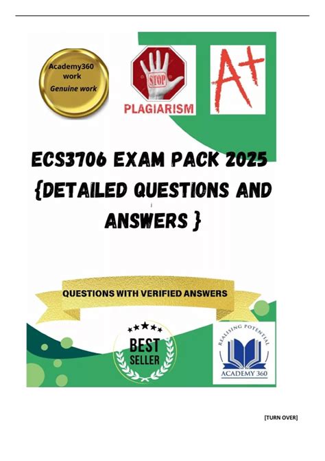 Ecs3706 Exam Pack 2025 {detailed Questions And Answers } Econometrics Stuvia Sa