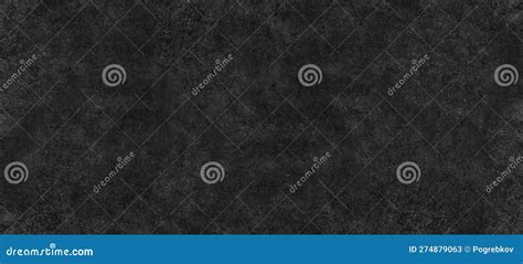 Fine Textured Shabby Black Surface Wide Abstract Background Dark Gray