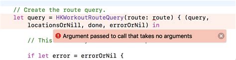 Ios Argument Passed To Call That Takes No Arguments Instantiating