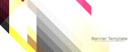 Free Vector Colorful Modern Triangular Mosaic Pattern Crystal Banner Design