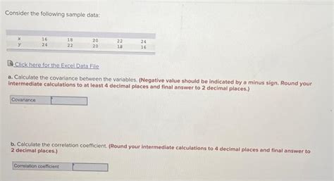 solved consider the following sample data click here for