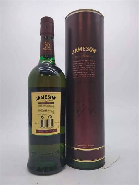 Jameson 12 Year Old Special Reserve Whiskey Bidders Irish Whiskey