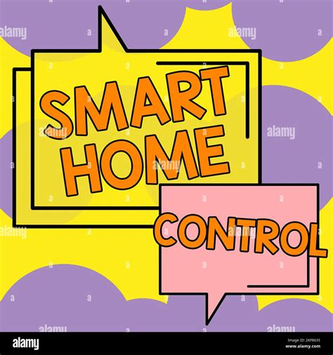 Sign Displaying Smart Home Control Business Idea Internet Of Things Technology Of Automation
